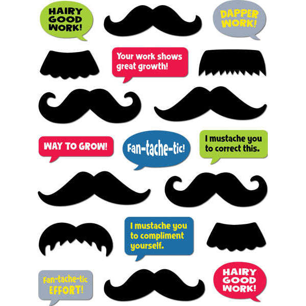 Mustache Mania Classroom Reward Stickers – Primary Classroom Resources