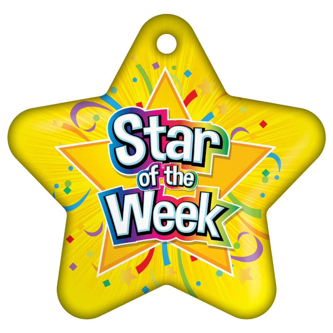 Star of the Week Star Brag Tags Classroom Rewards - Pack of 10 ...