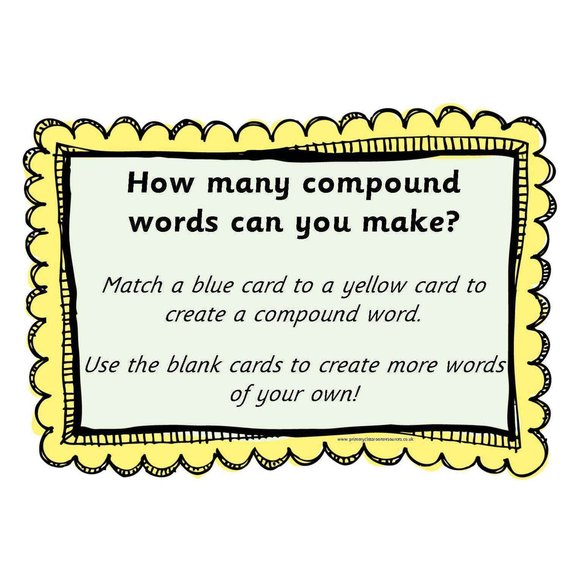 Compound Words Activity – Primary Classroom Resources
