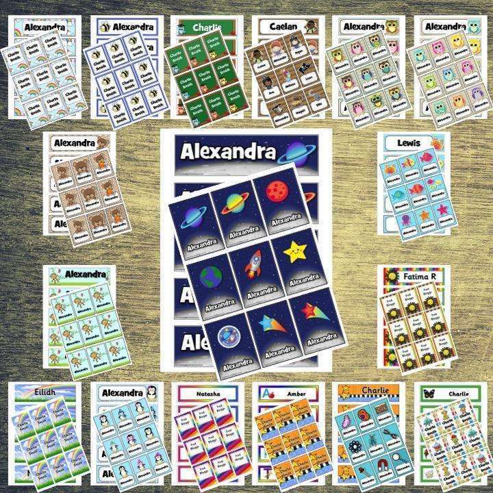 EDITABLE Name Tray & Coat Peg Labels Bundle – Primary Classroom Resources