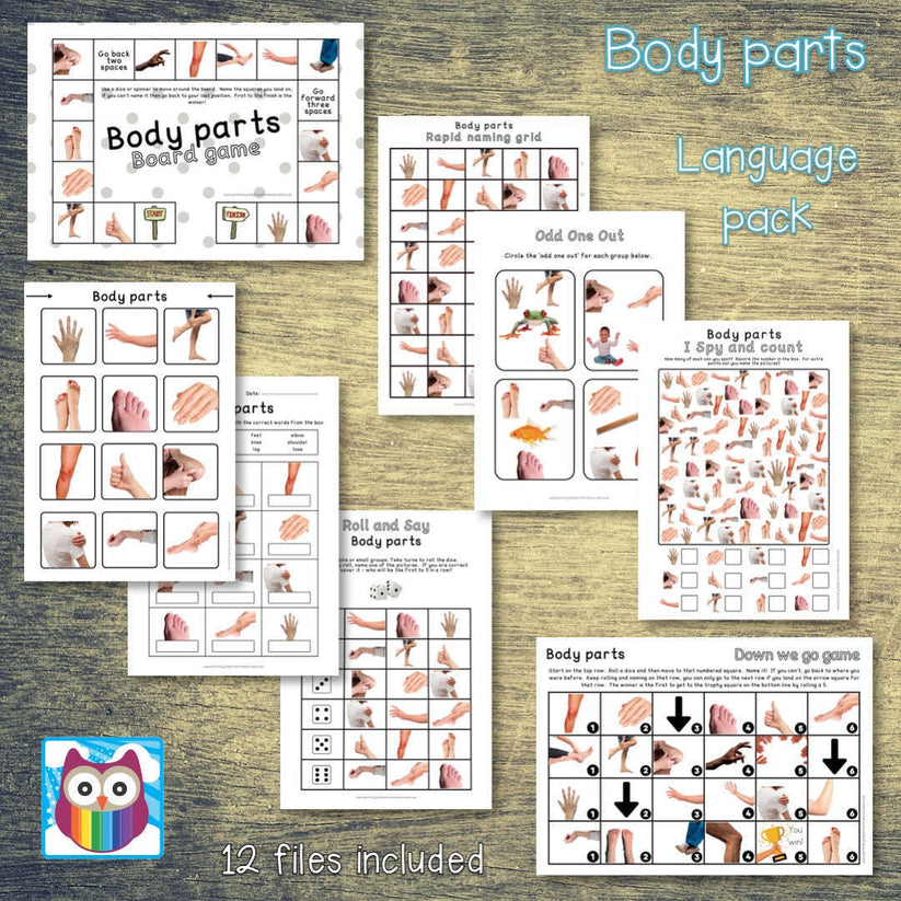 Language pack - Body parts – Primary Classroom Resources