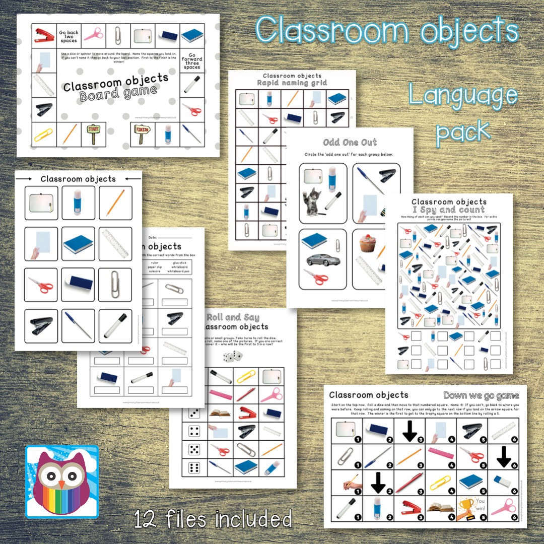Language pack - Classroom objects – Primary Classroom Resources