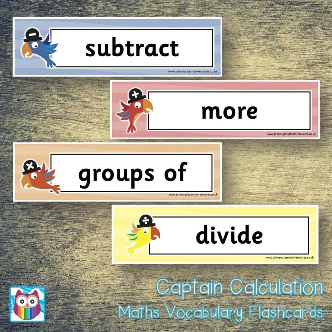 Maths Vocabulary – Primary Classroom Resources
