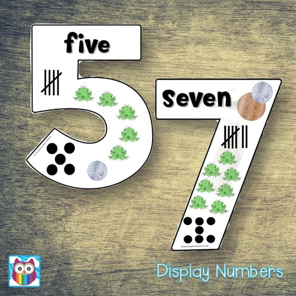 Large Display Numbers – Primary Classroom Resources