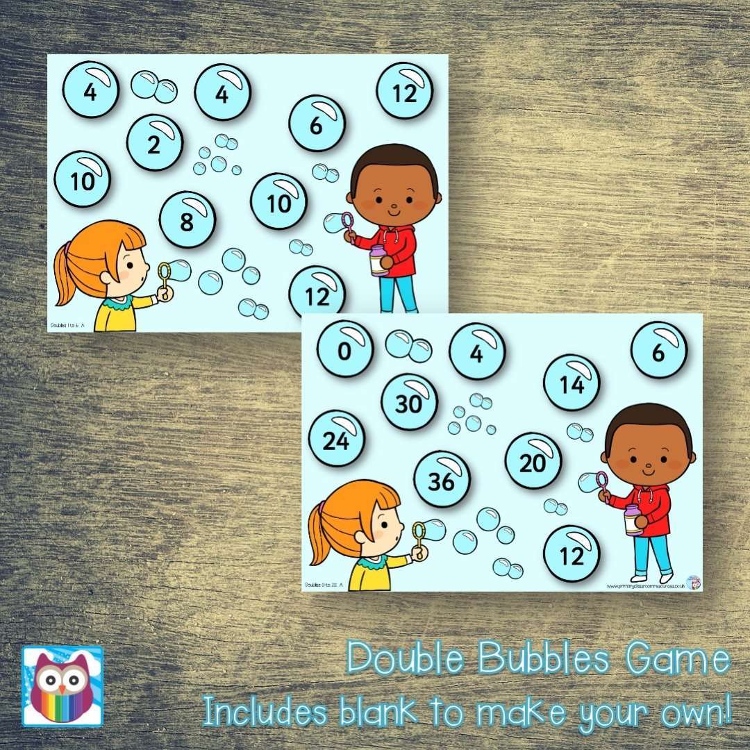 Double Bubbles Game – Primary Classroom Resources