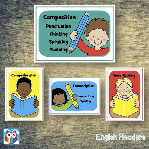 English Headers – Primary Classroom Resources