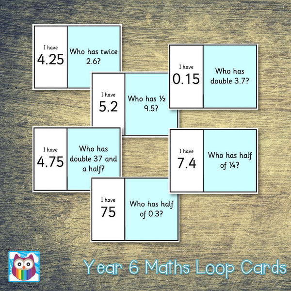 Year 6 Maths Loop Cards – Primary Classroom Resources