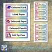 Classroom Storage Tray Labels – Primary Classroom Resources