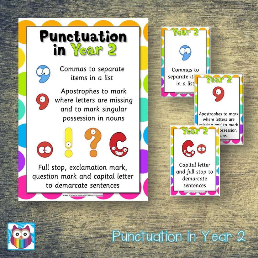 Punctuation in Year 2 – Primary Classroom Resources