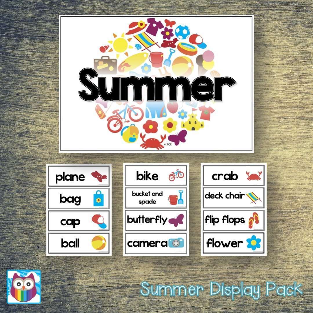 Summer Display Pack – Primary Classroom Resources