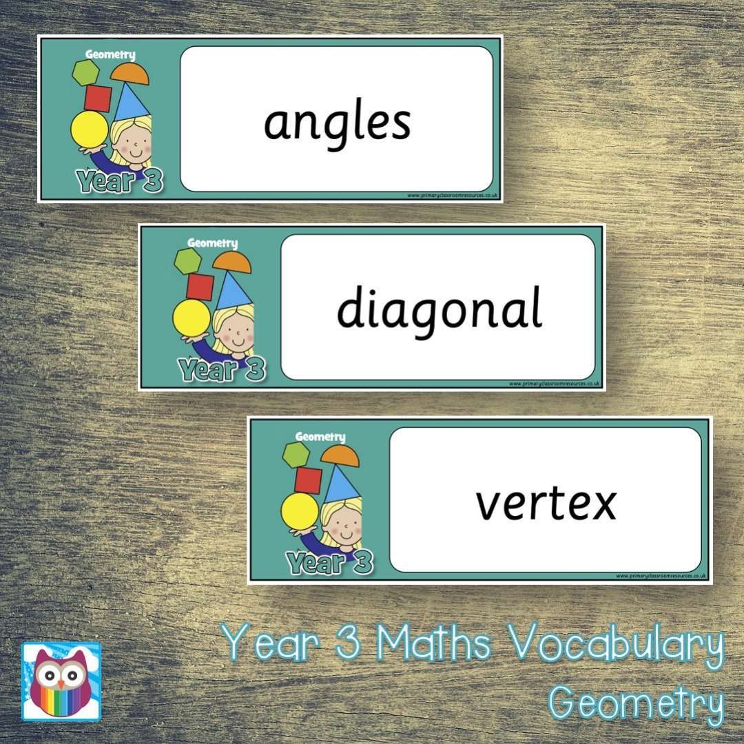 Year 3 Maths Vocabulary - Geometry – Primary Classroom Resources