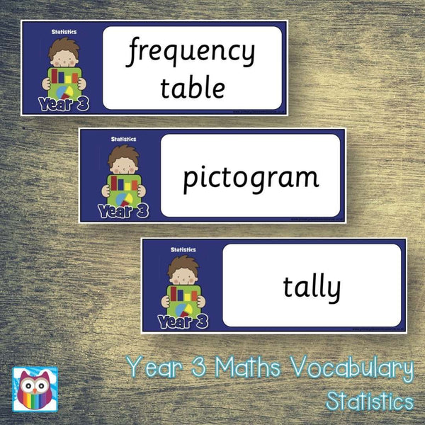 Year 3 Maths Vocabulary - Statistics – Primary Classroom Resources
