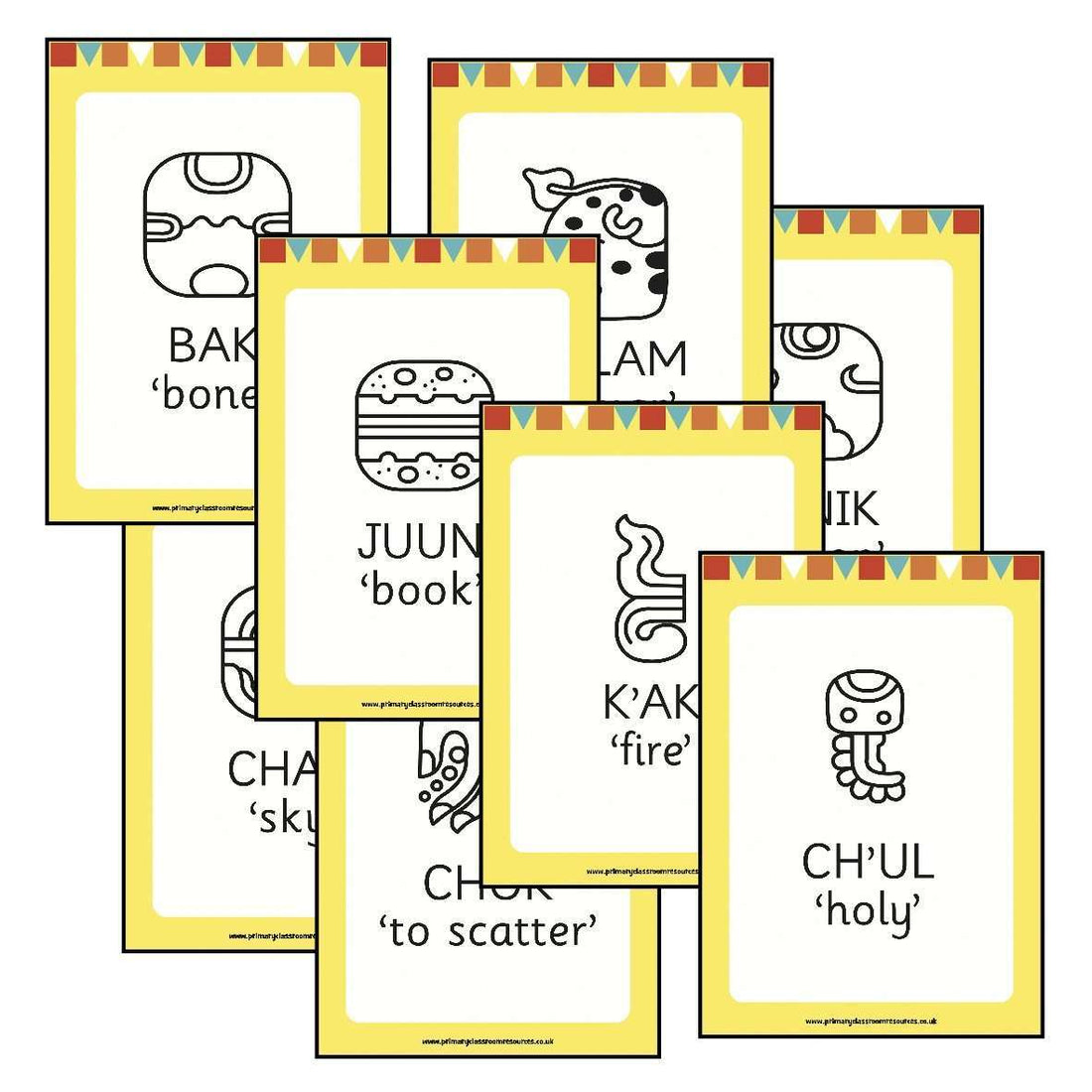 Ancient Maya Hieroglyphics Classroom Display Posters – Primary ...