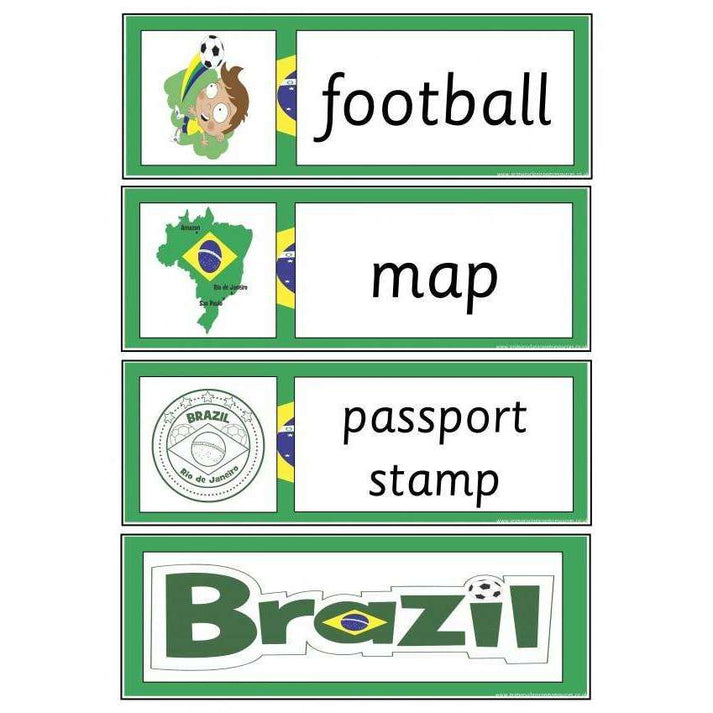 Brazil Flashcards – Primary Classroom Resources