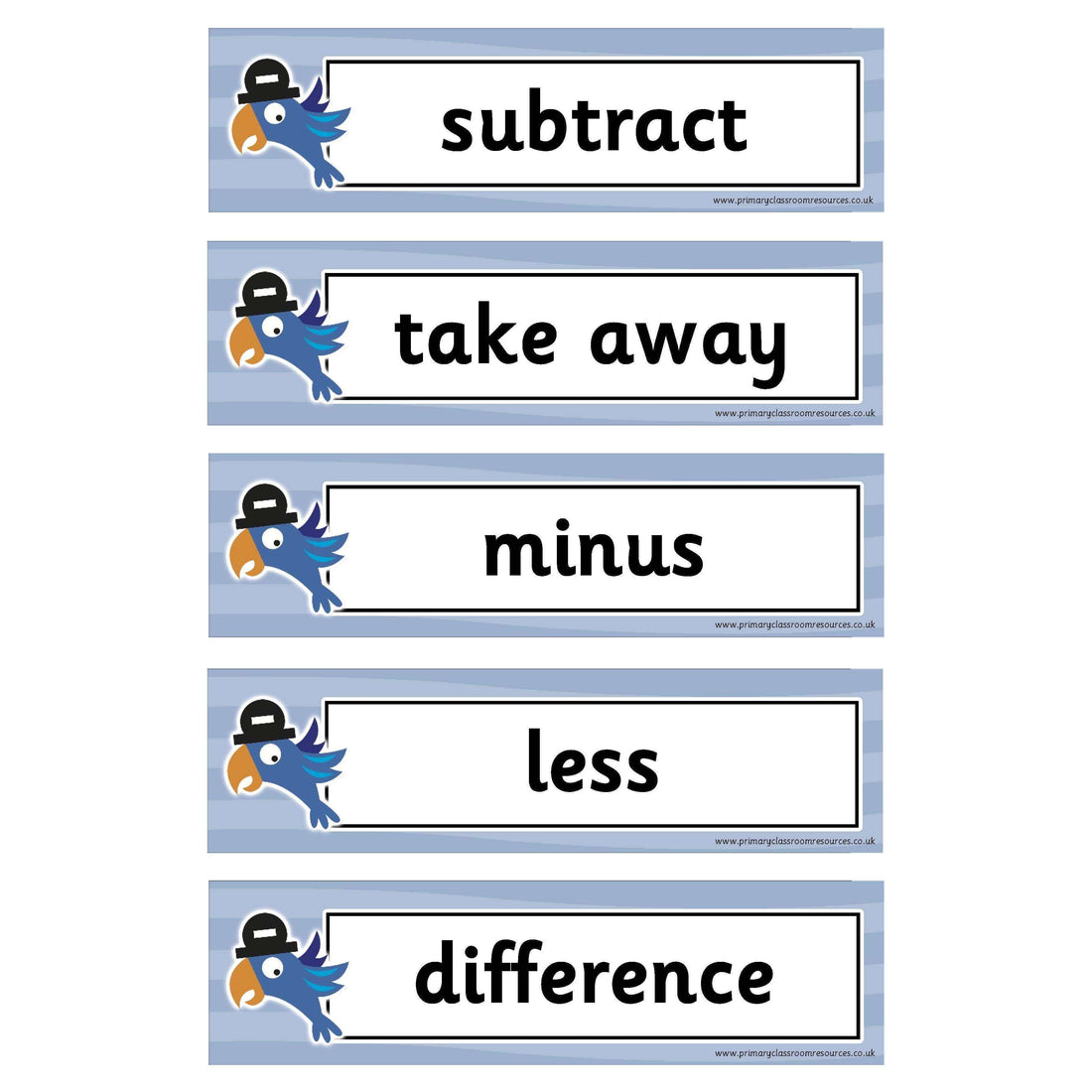 Captain Calculation Maths Vocabulary Flashcards – Primary Classroom ...
