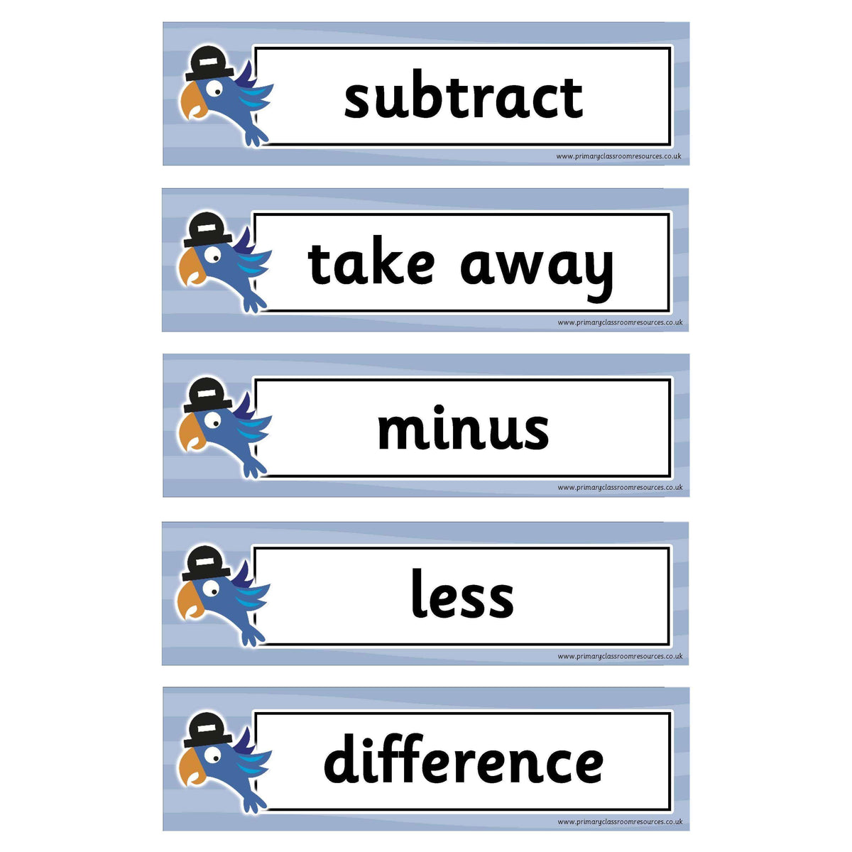 Captain Calculation Maths Vocabulary Flashcards – Primary Classroom ...