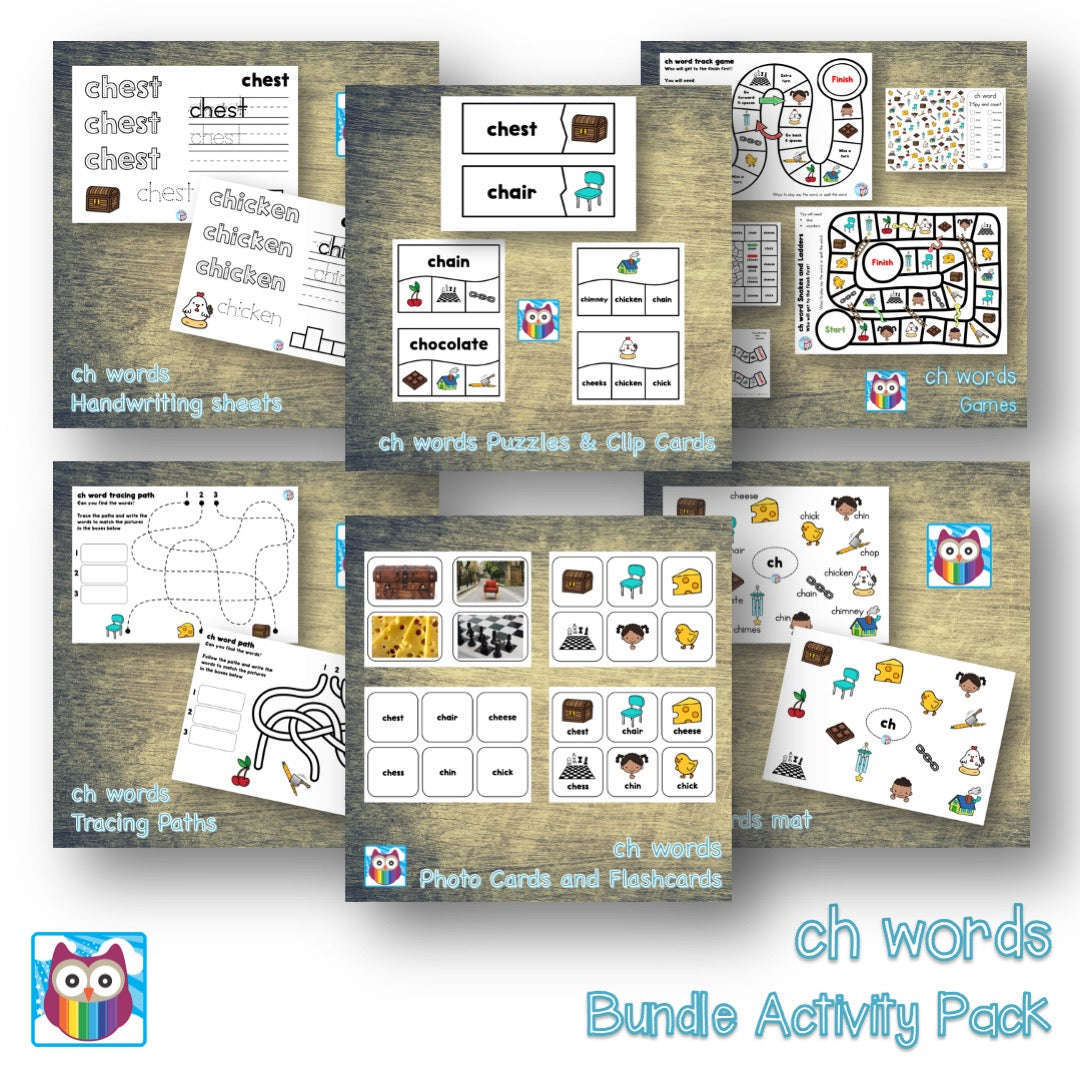 ch Words - Bundle - Complete Activity Pack – Primary Classroom Resources