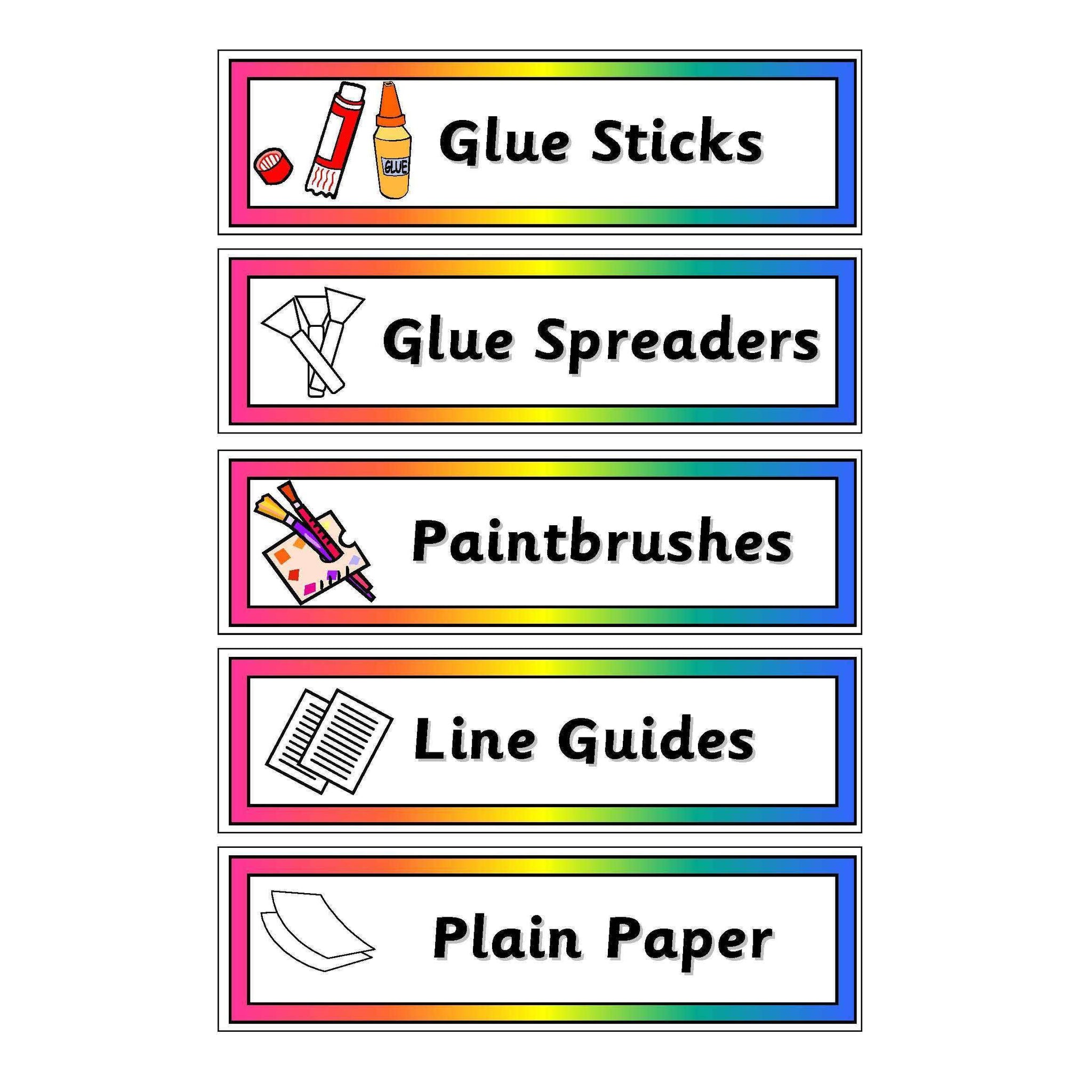 Classroom Storage Tray Labels – Primary Classroom Resources