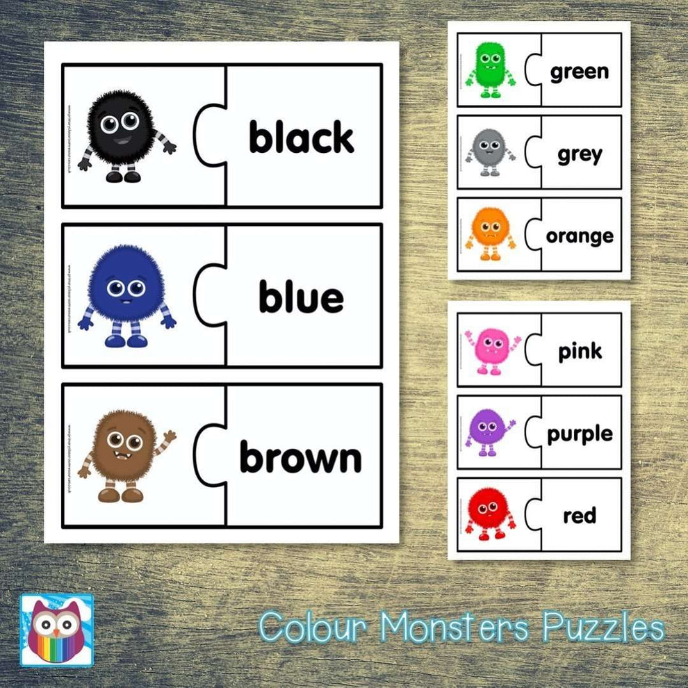 Colour Monsters Puzzles – Primary Classroom Resources
