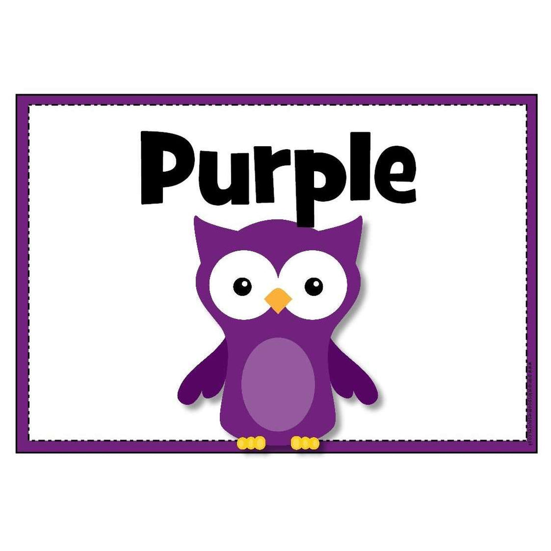 Coloured Owls Table/Group Signs – Primary Classroom Resources