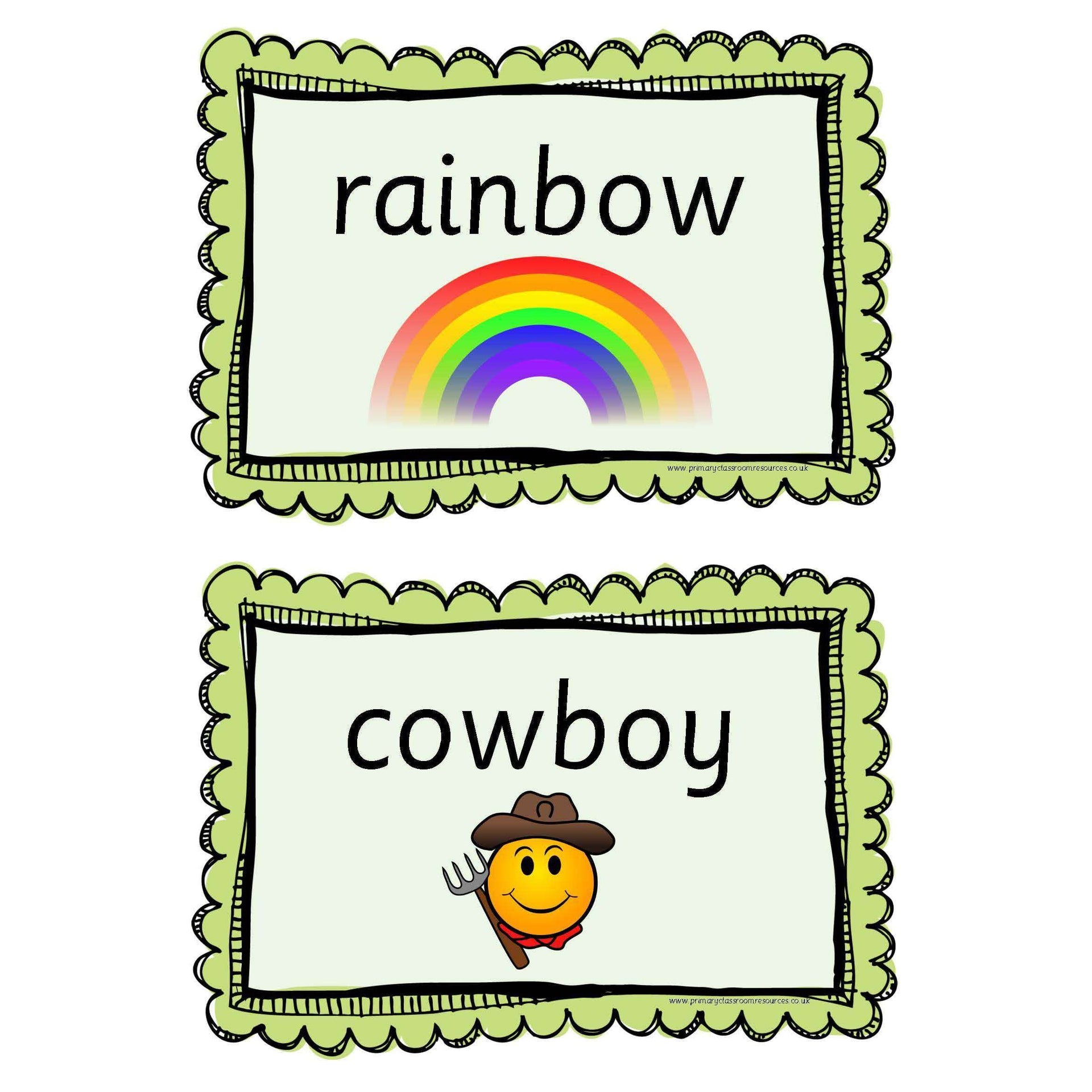 Compound Words Cards
