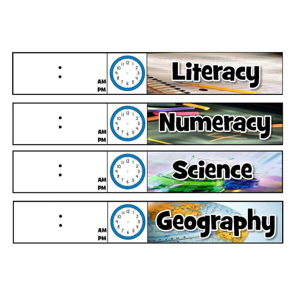 Daily Schedule Chart Cards - Visual Timetable – Primary Classroom Resources