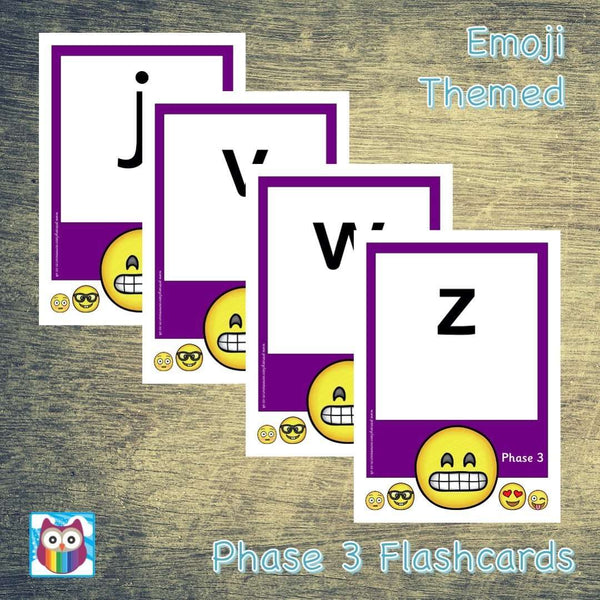 Emoji Themed Phase 3 Phonemes (large) – Primary Classroom Resources