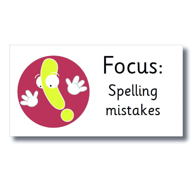 Focus Marking Stickers - Spelling mistakes – Primary Classroom Resources