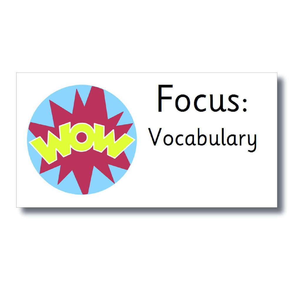 Focus Marking Stickers - Vocabulary – Primary Classroom Resources
