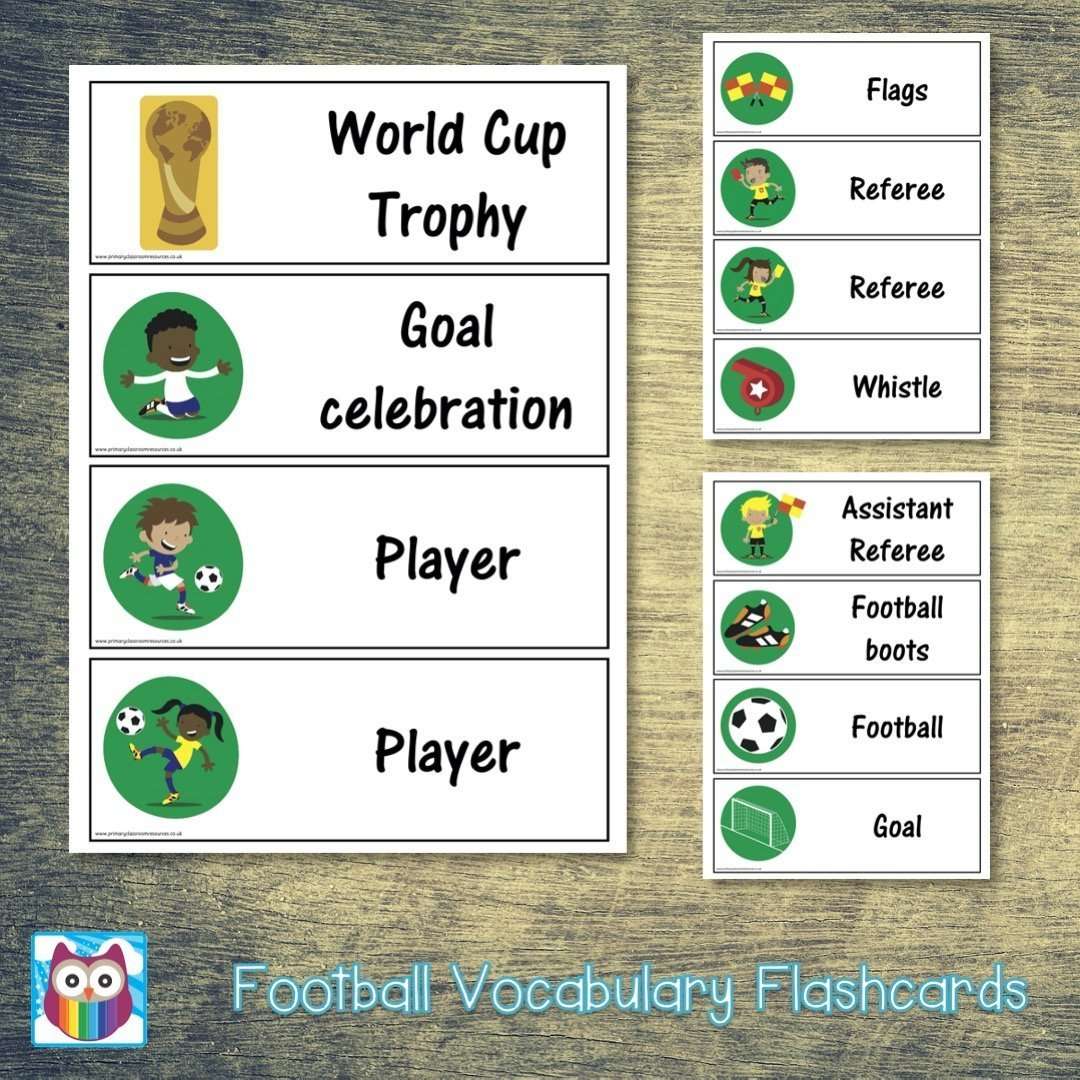 Football Vocabulary Flashcards – Primary Classroom Resources