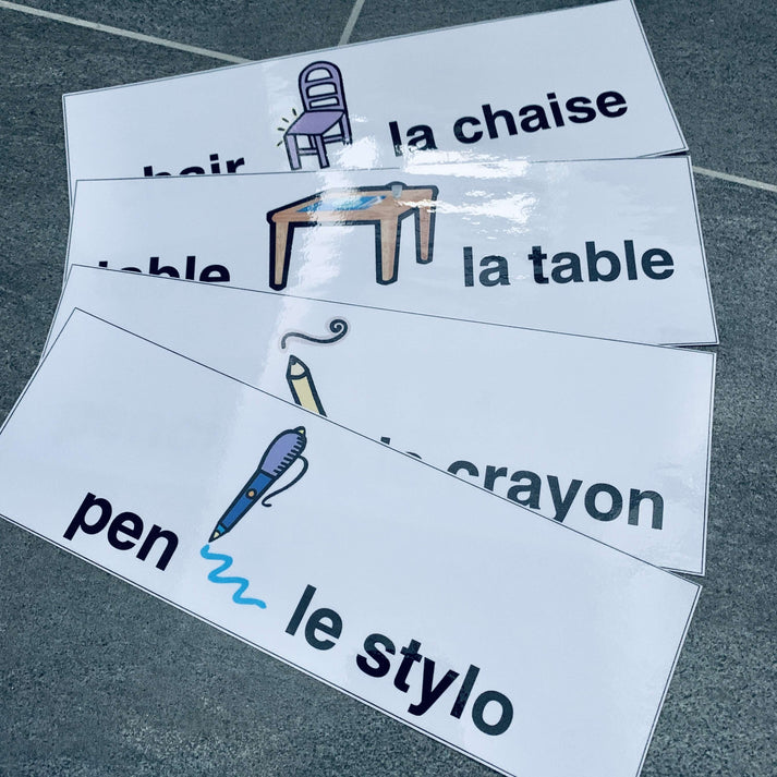 French Classroom Objects Flashcards – Primary Classroom Resources