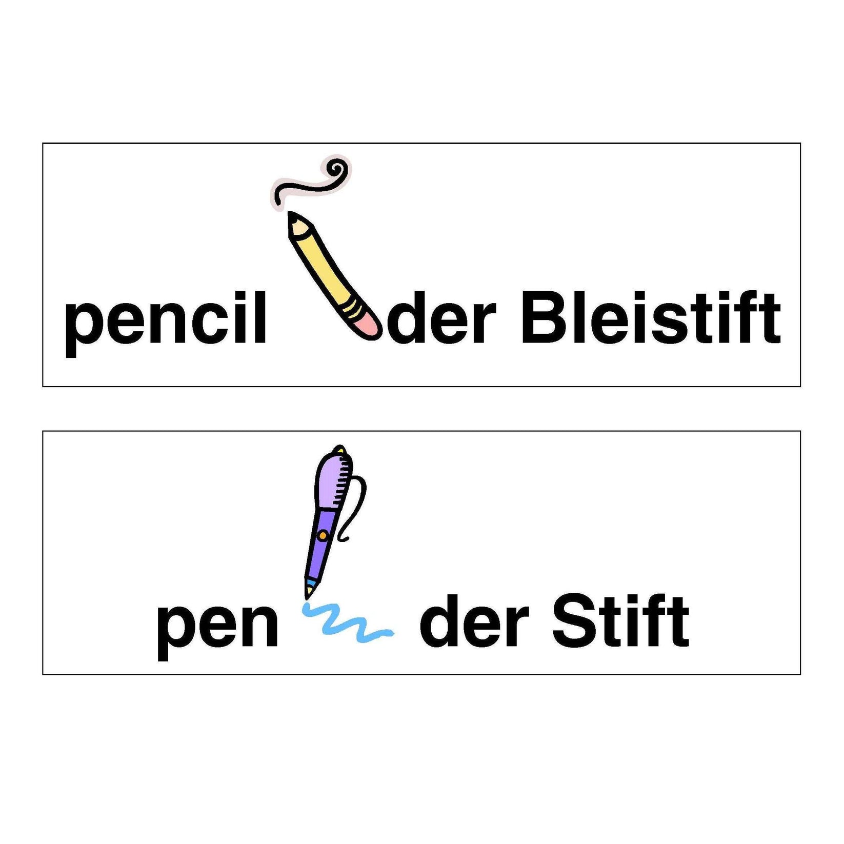 German Classroom Objects – Primary Classroom Resources