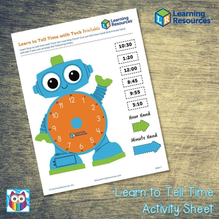Learn to Tell Time Activity Sheet – Primary Classroom Resources