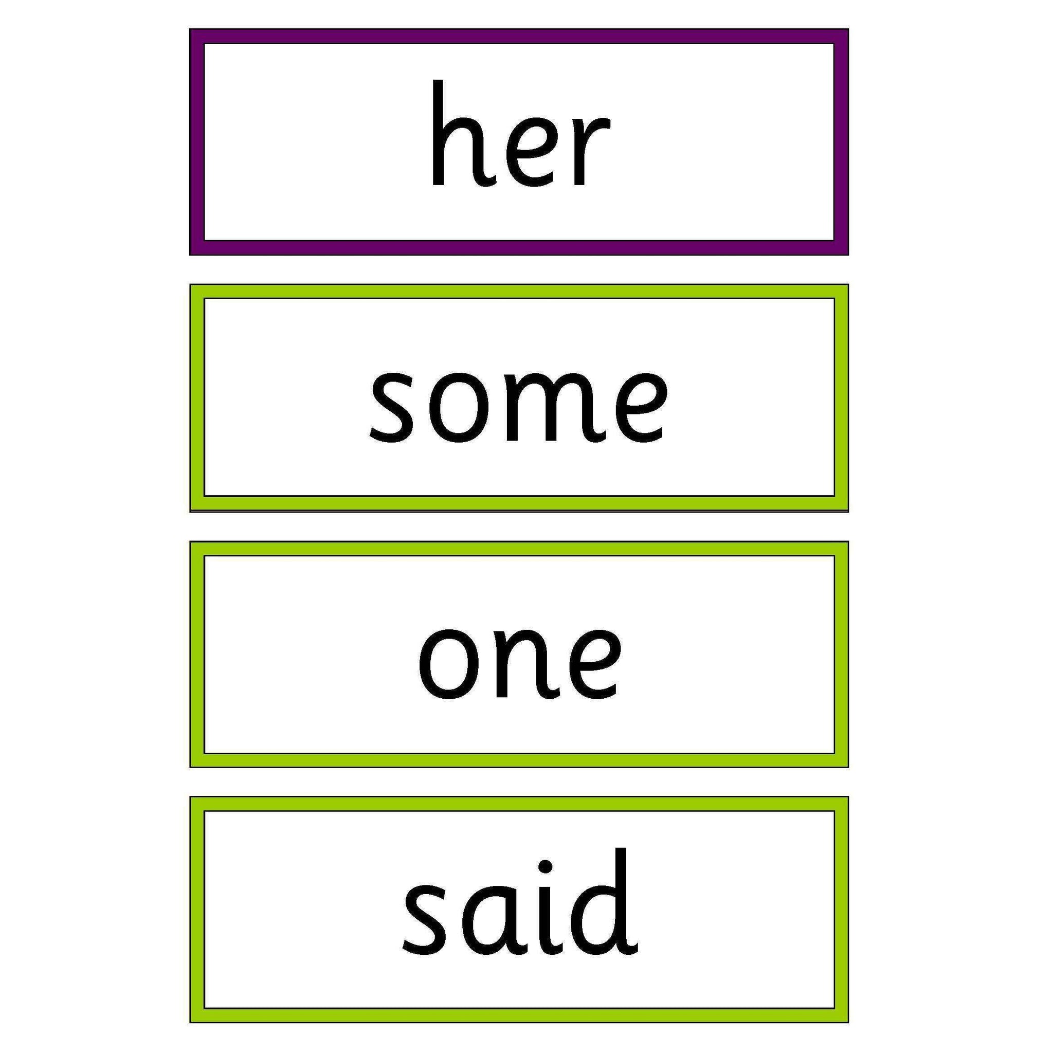 Letters and Sounds Phases 2 -4 Tricky Words Flashcards – Primary ...