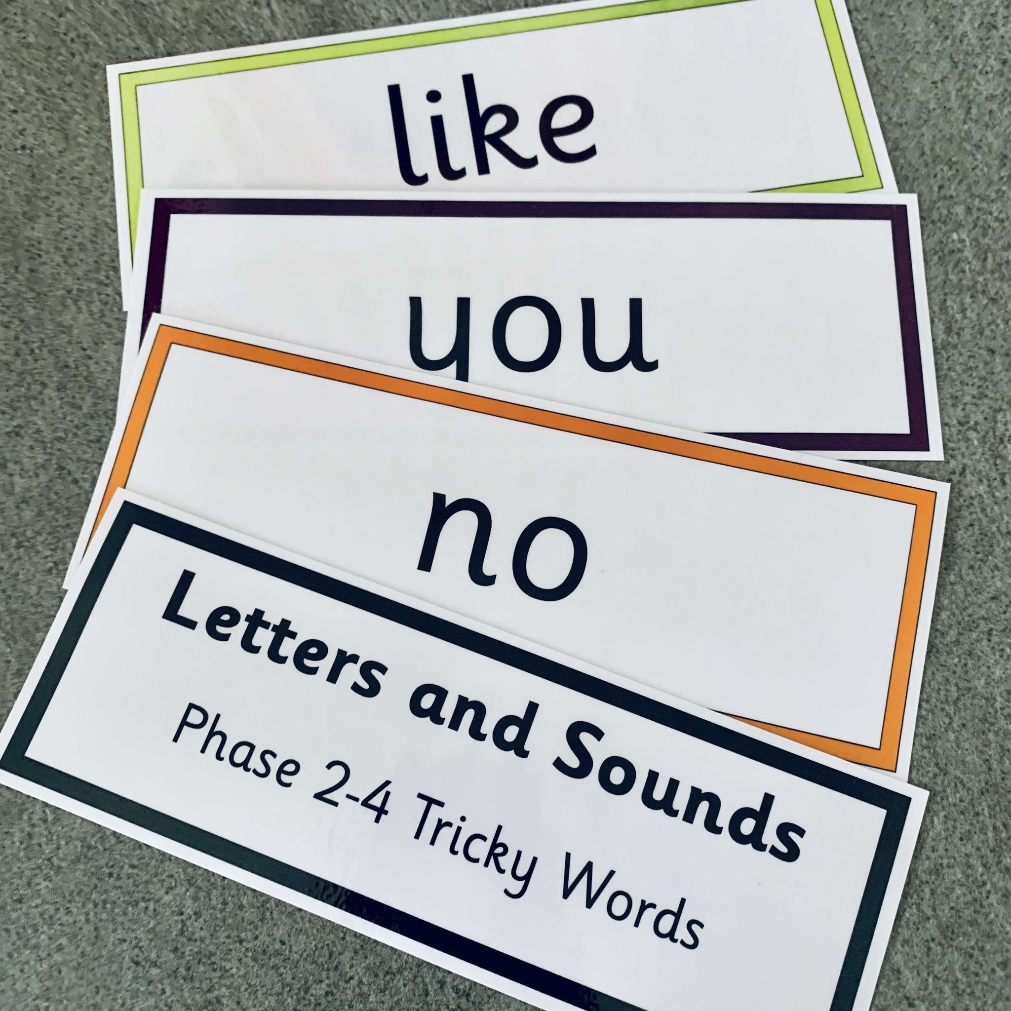 Letters and Sounds Phases 2 -4 Tricky Words Flashcards – Primary ...