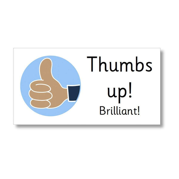 Thumbs up! Marking Stickers – Primary Classroom Resources