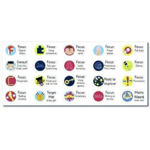Marking Stickers Mega Pack 1 - 20 sheets (1300 stickers!) – Primary ...