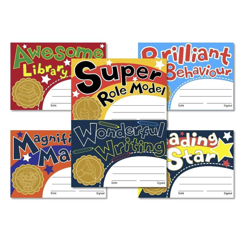 Certificates & Certificate Pads – Primary Classroom Resources