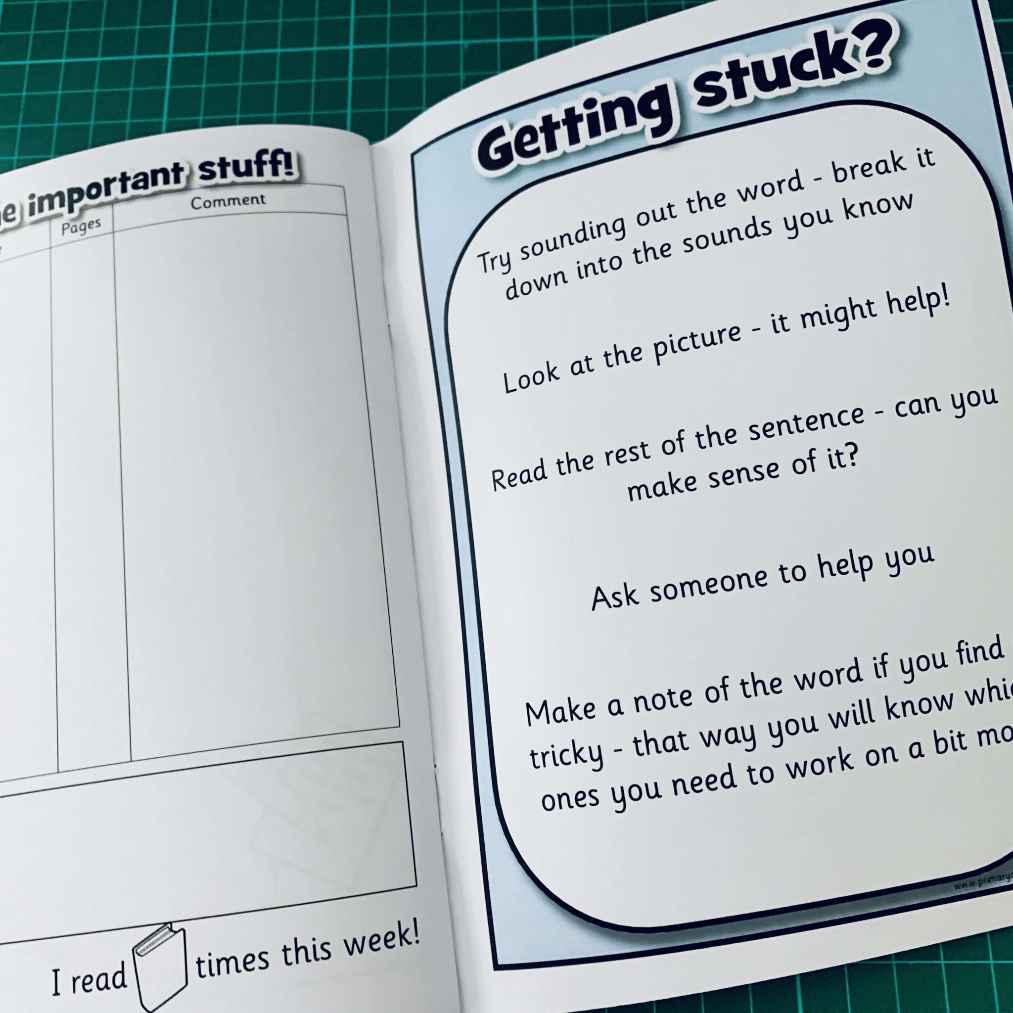 My Reading Record Pack of 10 – Primary Classroom Resources