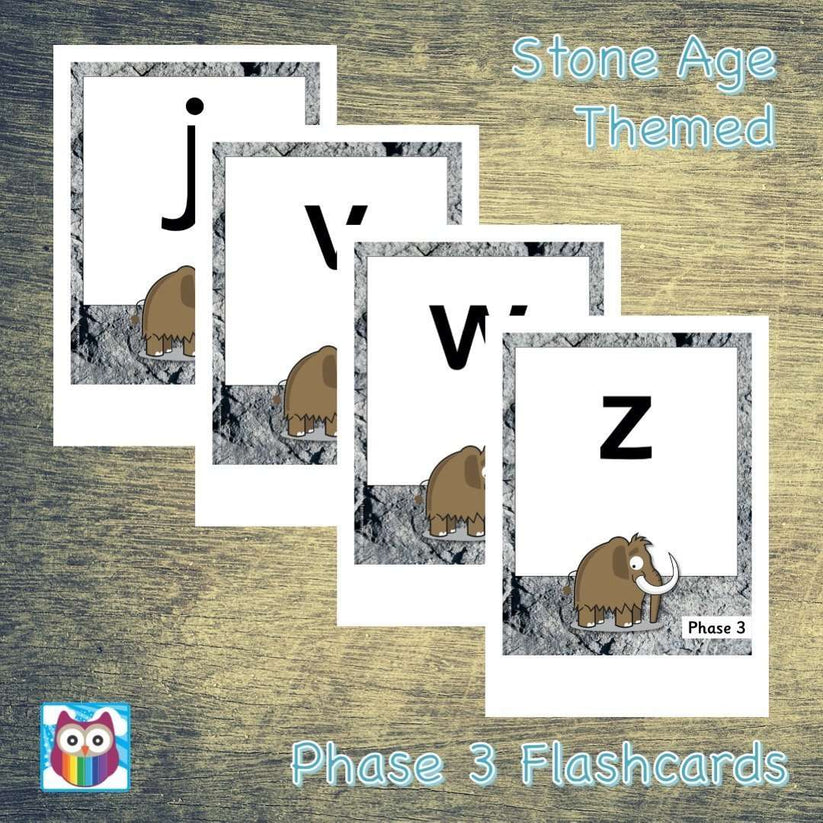 Letters and Sounds Phase 3 Phoneme Posters - Stone Age Themed – Primary ...