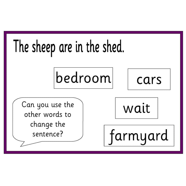 Phase 3 Sentence Substitution – Primary Classroom Resources
