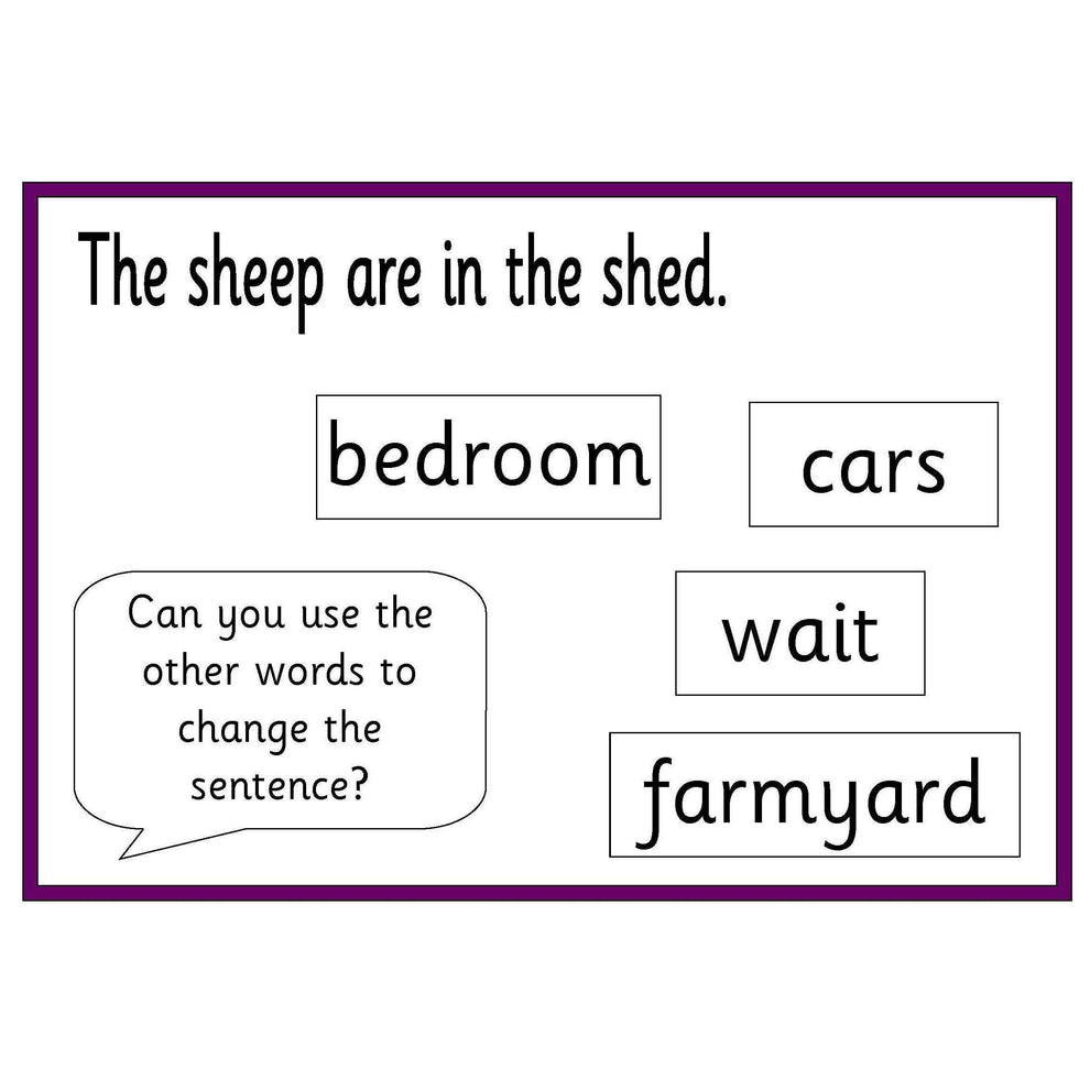 Phase 3 Sentence Substitution – Primary Classroom Resources