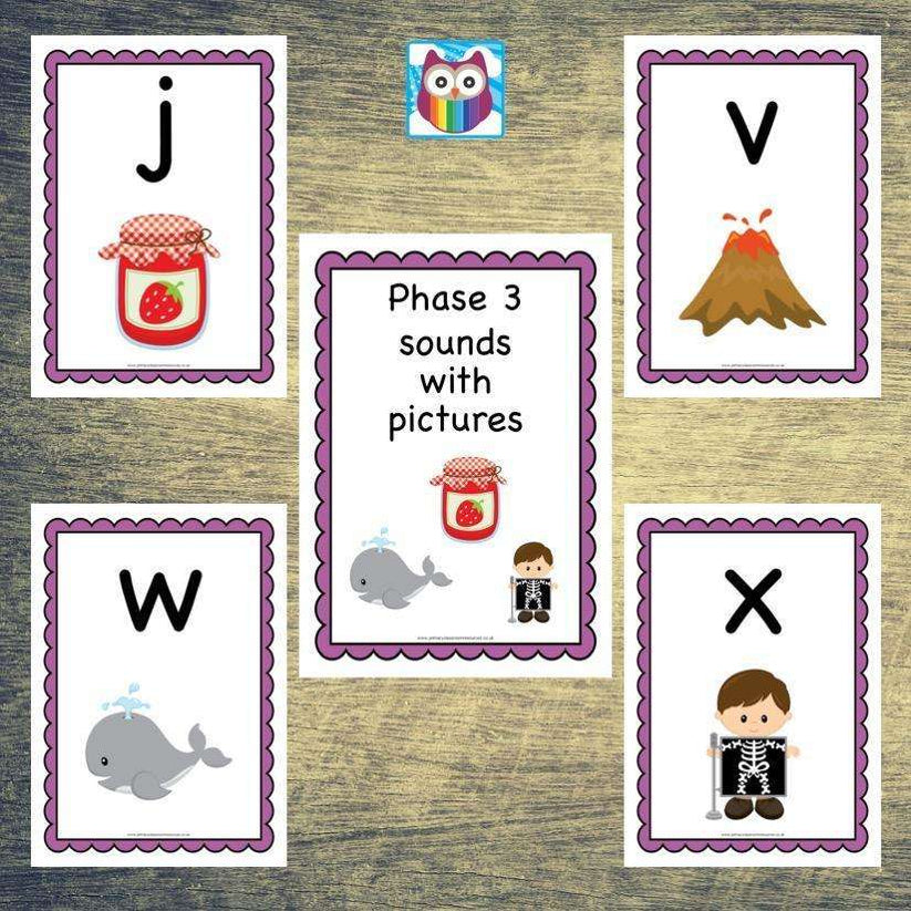 Letters & Sounds Phase 3 Sounds with Pictures – Primary Classroom Resources