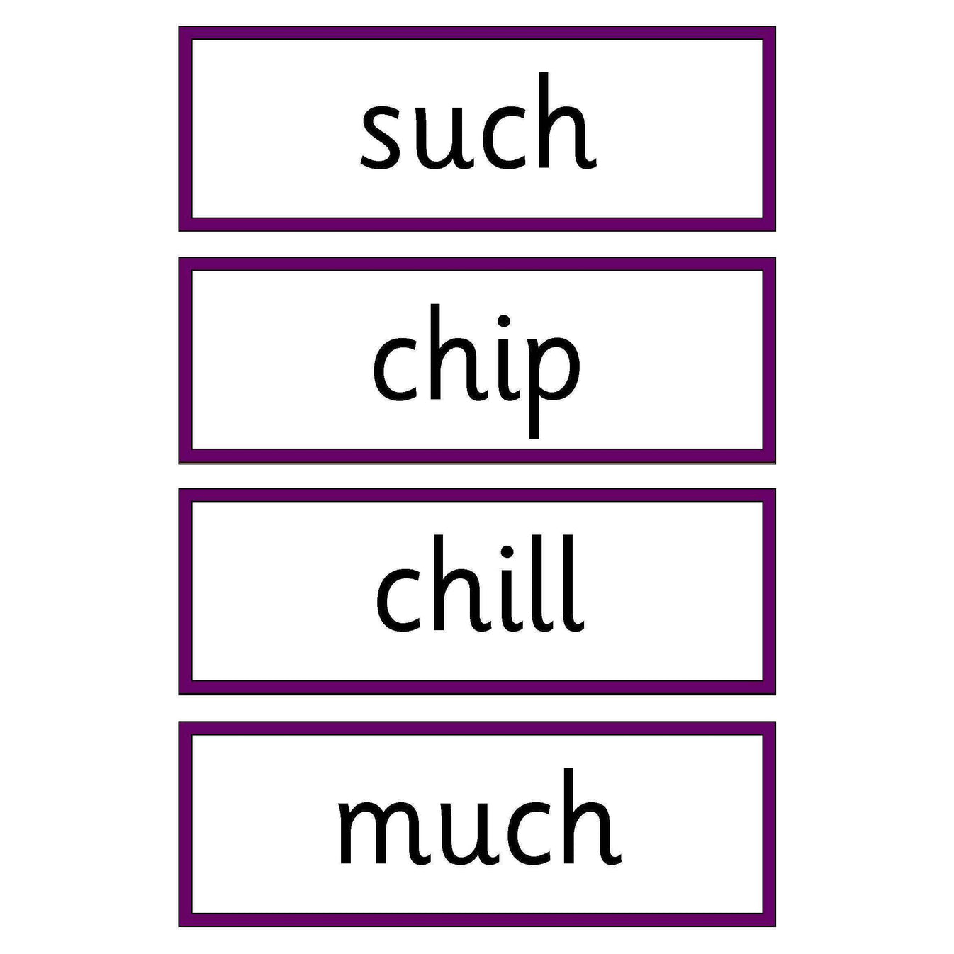 Phase 3 Words for 4 Digraphs – Primary Classroom Resources