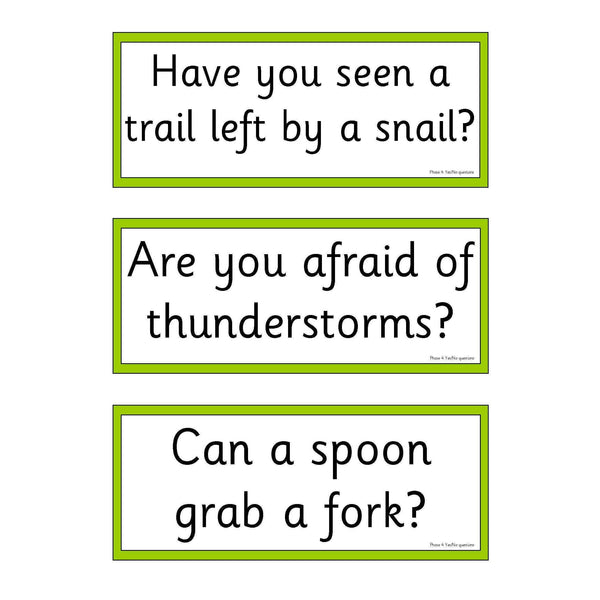 Phase 4 Yes No Questions – Primary Classroom Resources