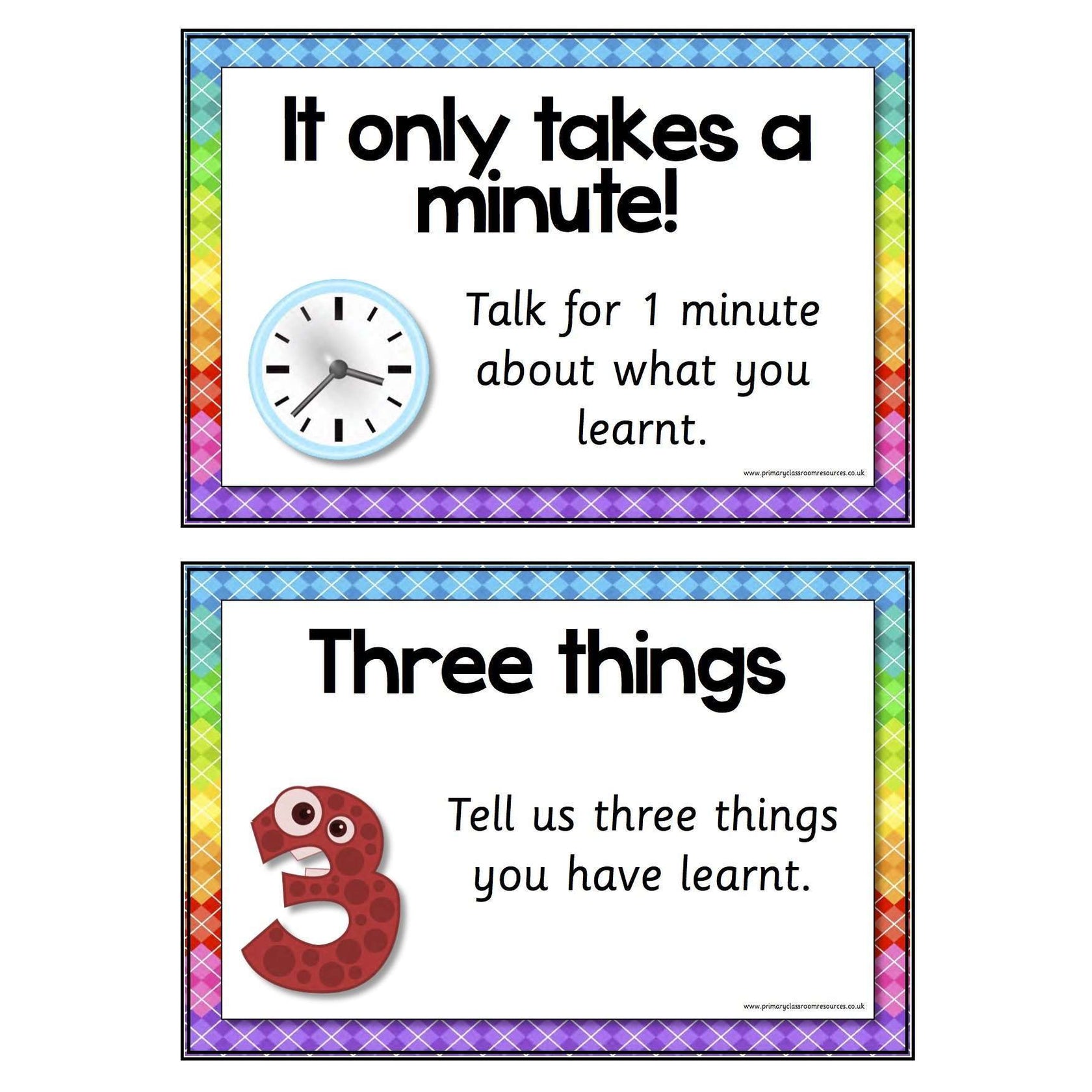 Pick a Plenary - Plenary ideas cards – Primary Classroom Resources