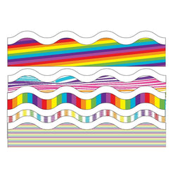 Print Your Own Classroom Display Borders - Rainbow Design – Primary ...