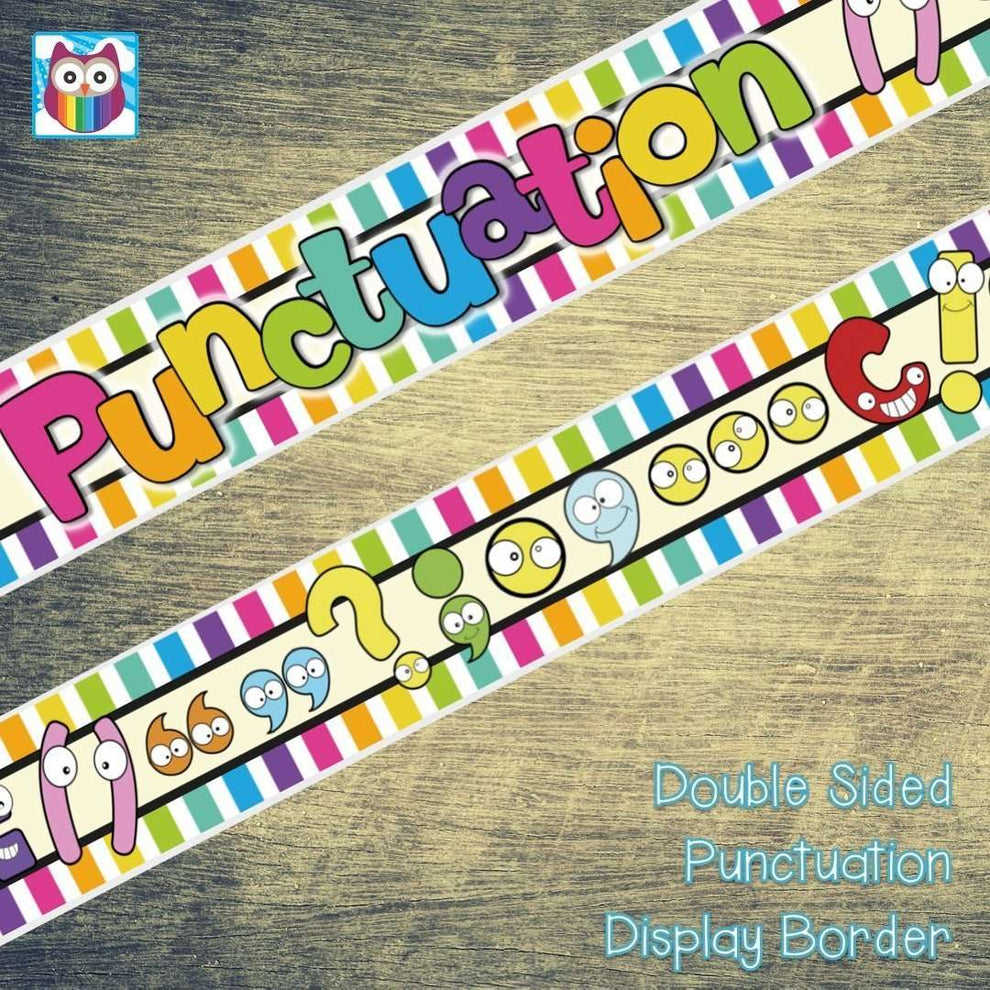 Double Sided Punctuation Classroom Display Border – Primary Classroom ...