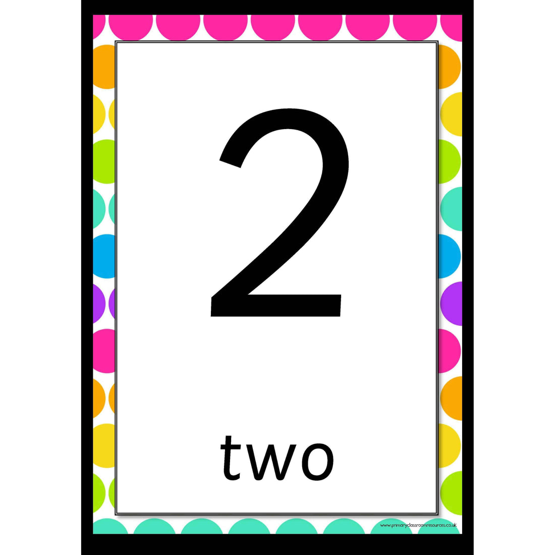 Rainbow Whiteboard 0-20 Number Posters – Primary Classroom Resources