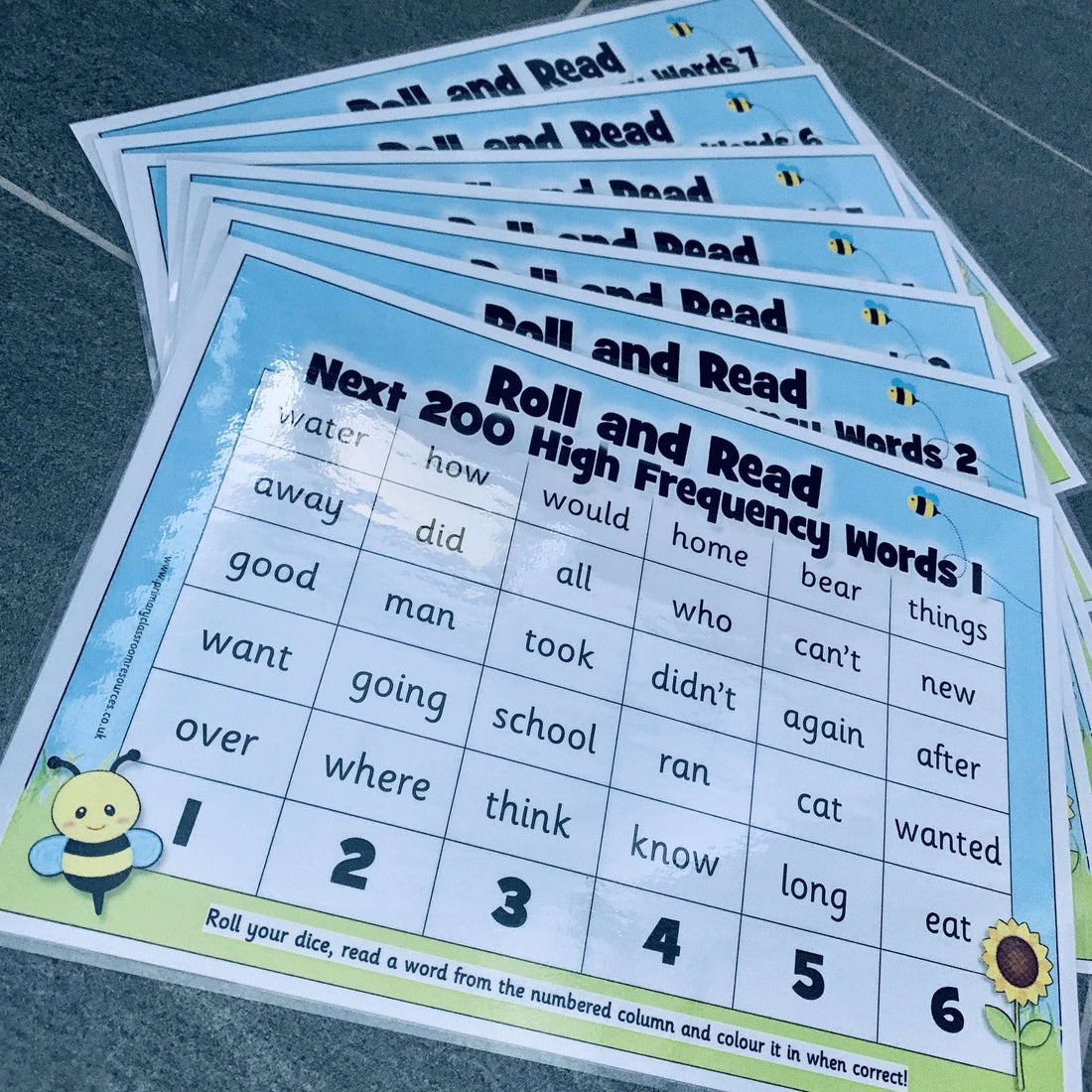 Roll and Read - Letters and Sounds Next 200 High Frequency Words ...